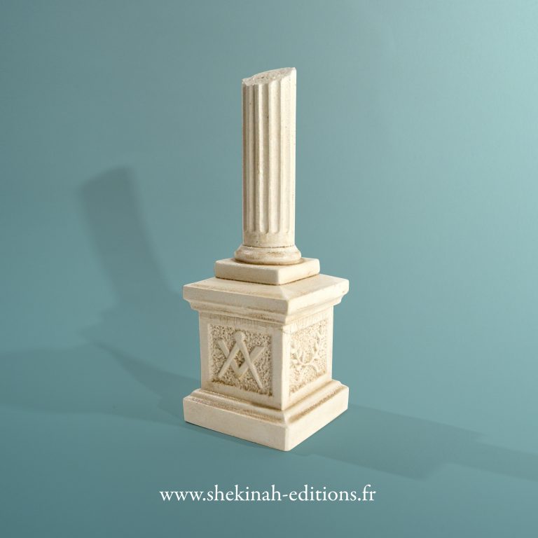 OBJET MINIATURE MACONNIQUE COLONNE BRISEE - Shekinah Editions